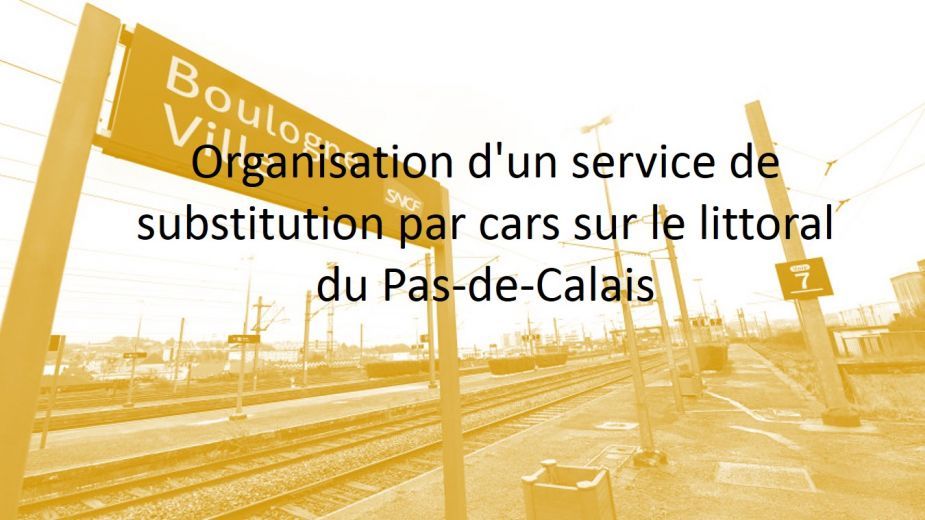 SNCF : Organisation d'un service de substitution par cars sur le littoral du Pas-de-Calais ...